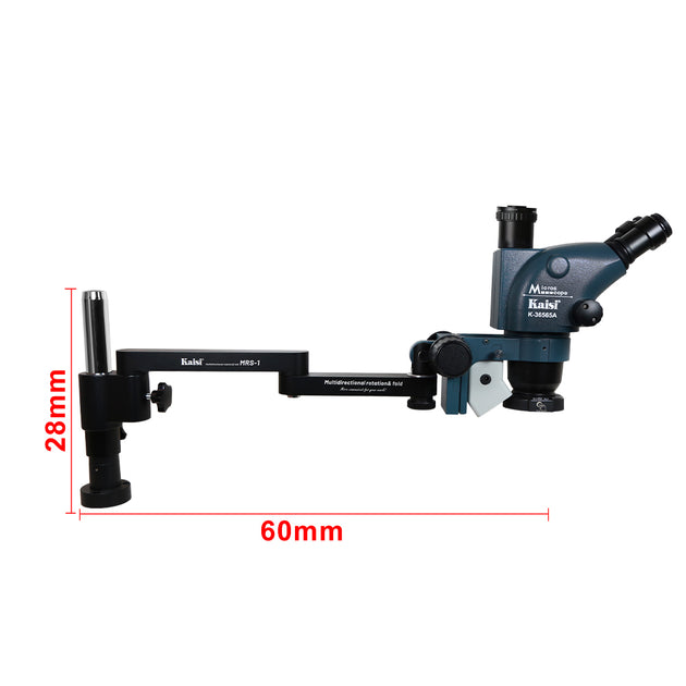 KAISI 36565MRS microscope 6.5X 65X trinocular microscope rotating 360 ...
